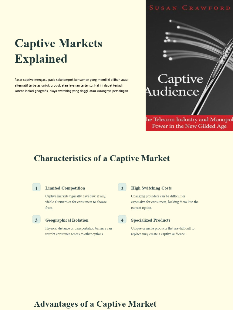 Captive Markets Explained | PDF | Pricing | Marketing