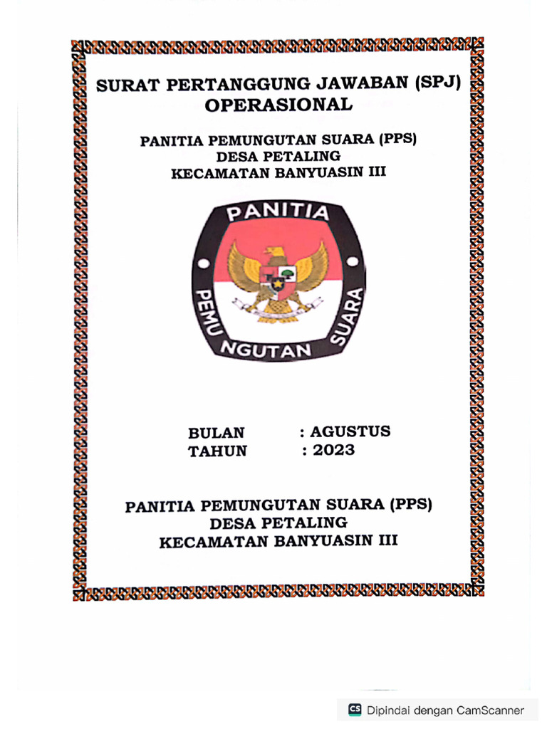 SPJ PPS Petaling Bulan Agustus | PDF