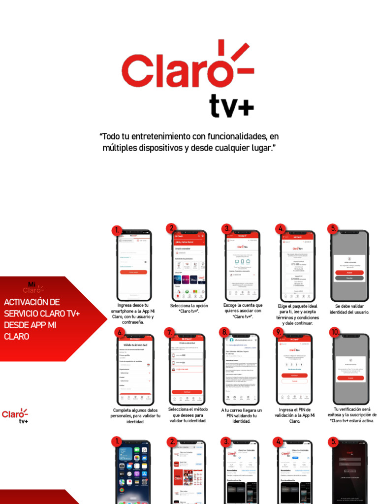 Paso A Paso Claro Tv Y Apps Pdf Aplicación Movil Contraseña