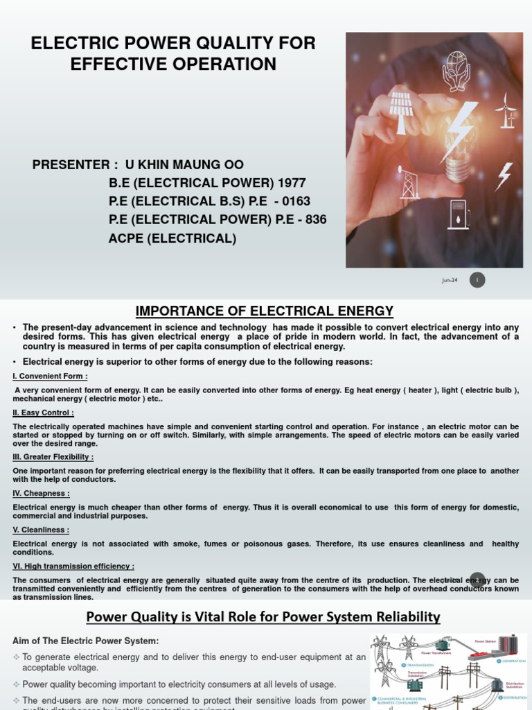 Electric Power Quality For Effective Operation | PDF | Capacitor ...