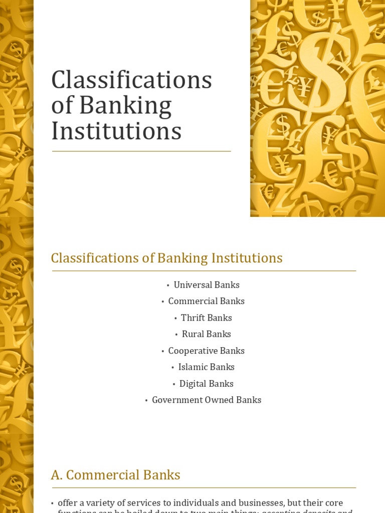 Unit II_Classifications of Banking Institutions | PDF | Banks | Loans