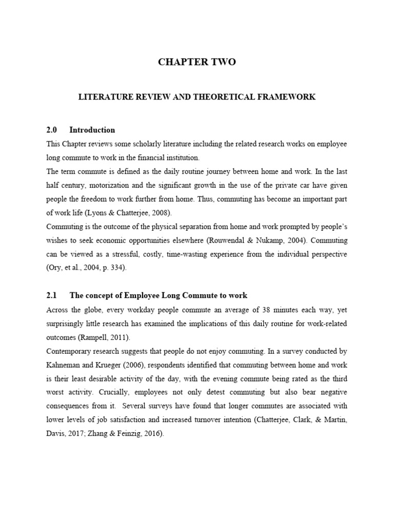 Chapter Two | PDF | Commuting | Goal