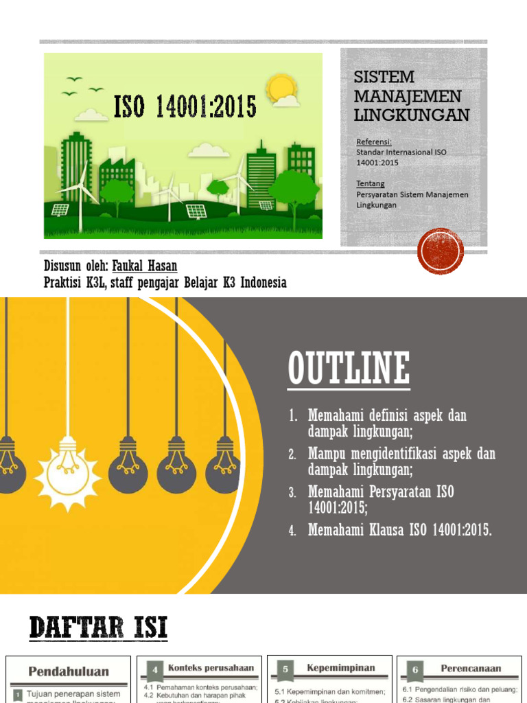 Sistem Manajemen Lingkungan ISO 14001 | PDF