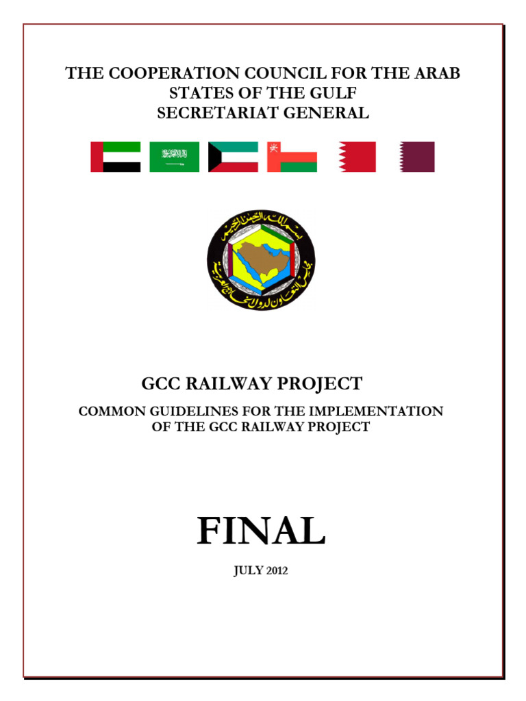 GCC Railway Project Implementation Guidelines | PDF | Gulf Cooperation ...