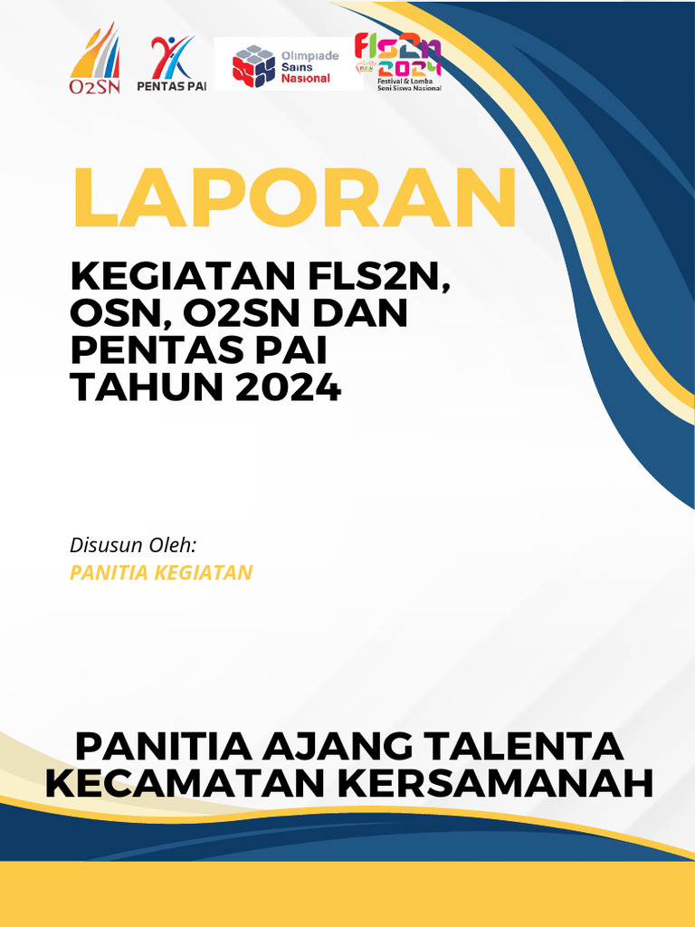 Laporan Kegiatan O2SN FLS2N Dan Pentas PAI | PDF | Bisnis | Pengelolaan Keuangan & Uang