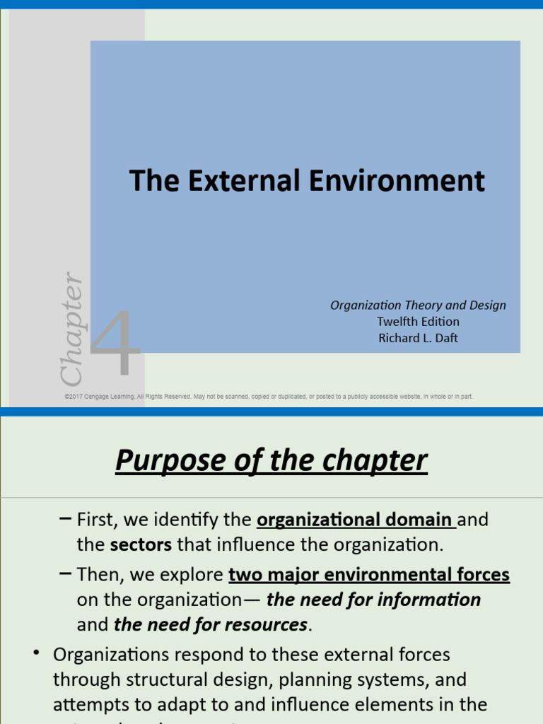 Daft OT11e PPT Ch04 | PDF | Complexity | Natural Environment