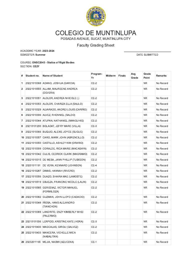 CE2Y-official-class-list | PDF