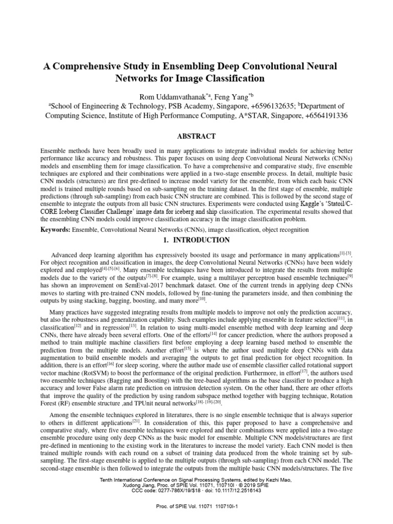 A Comprehensive Study in Ensembling Deep Convolutional Neural Networks For Image Classification ...