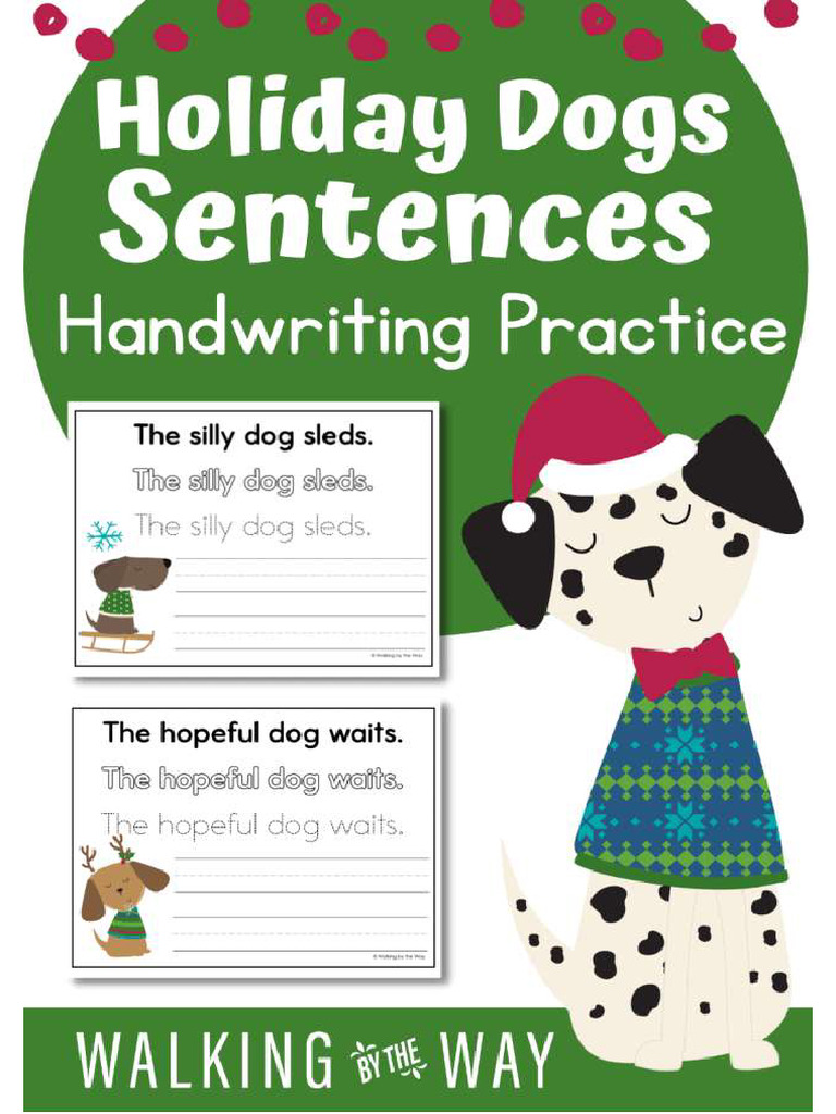 Holiday Dogs Copywork | PDF