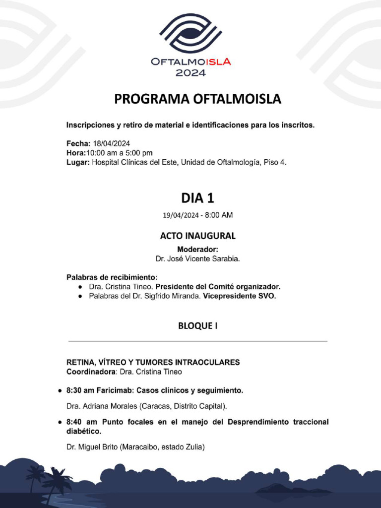 Programa Academico Oftalmoisla | PDF
