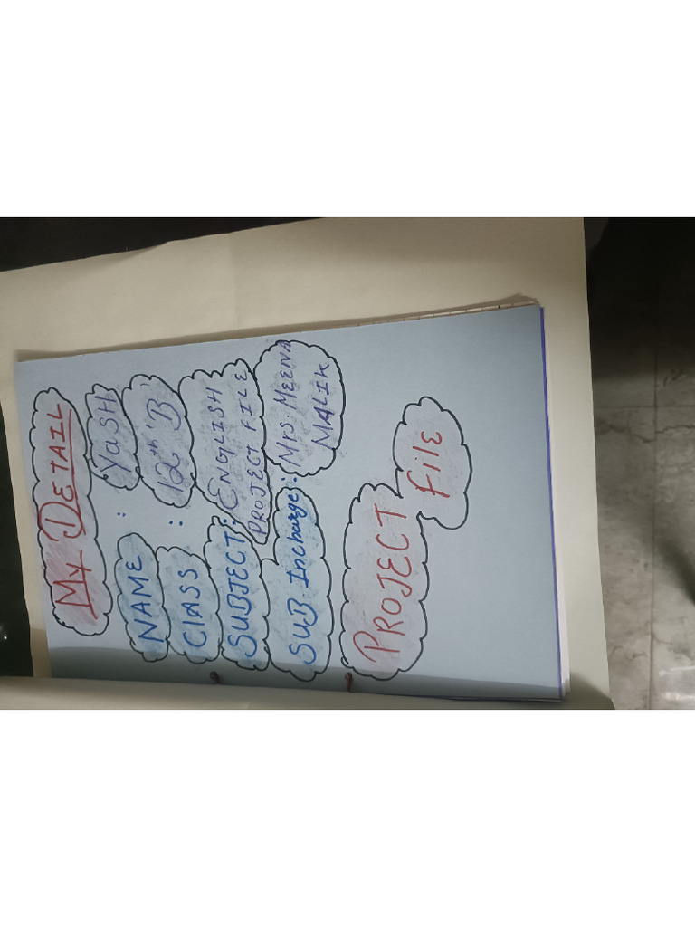 English Project File | PDF