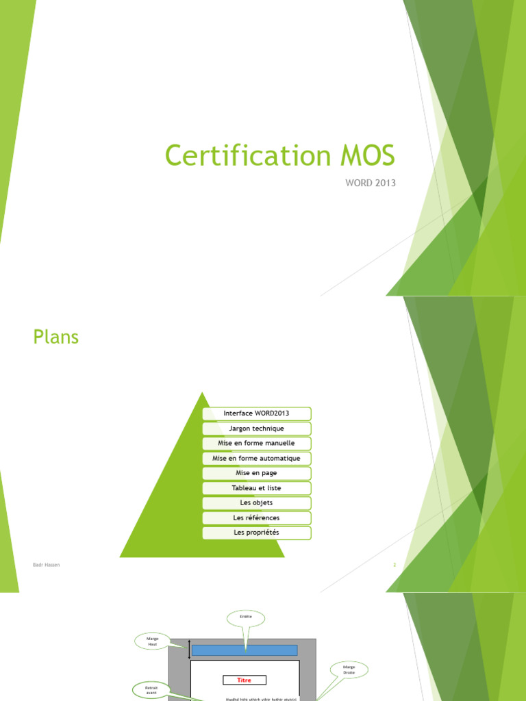Certification MOS Word 2013 | PDF | Mise en page | Microsoft Word