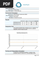 Borderline Personality Questionnaire BPQ Sample Report Scoring | PDF ...