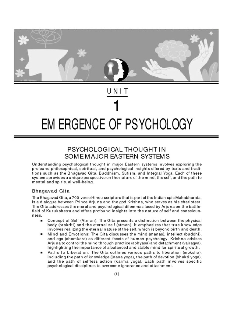 Psychology CH-1 | PDF | Psychology | Bhagavad Gita