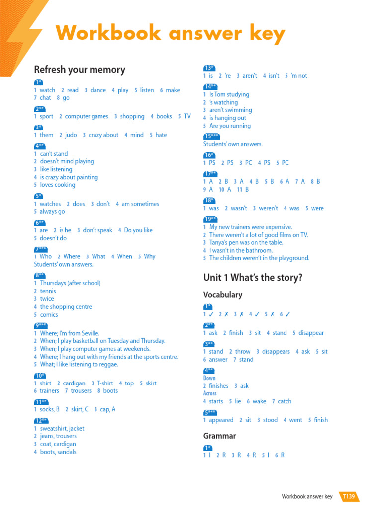 Workbook Answer | PDF