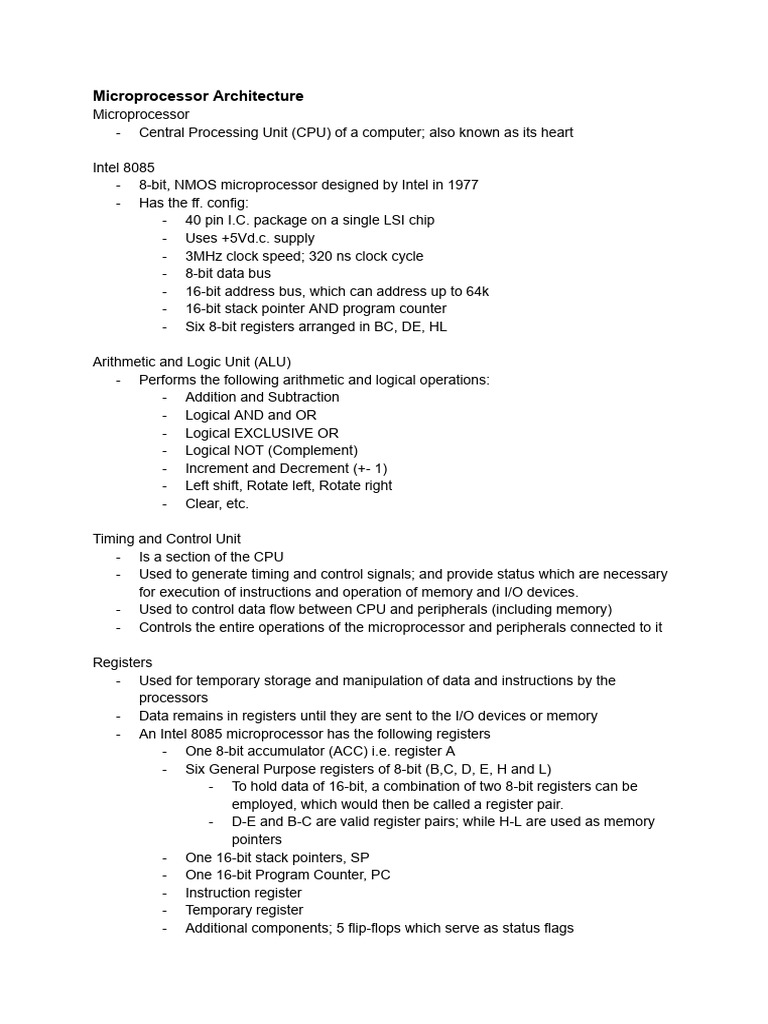 Micro Sad | Download Free PDF | Central Processing Unit | Input/Output