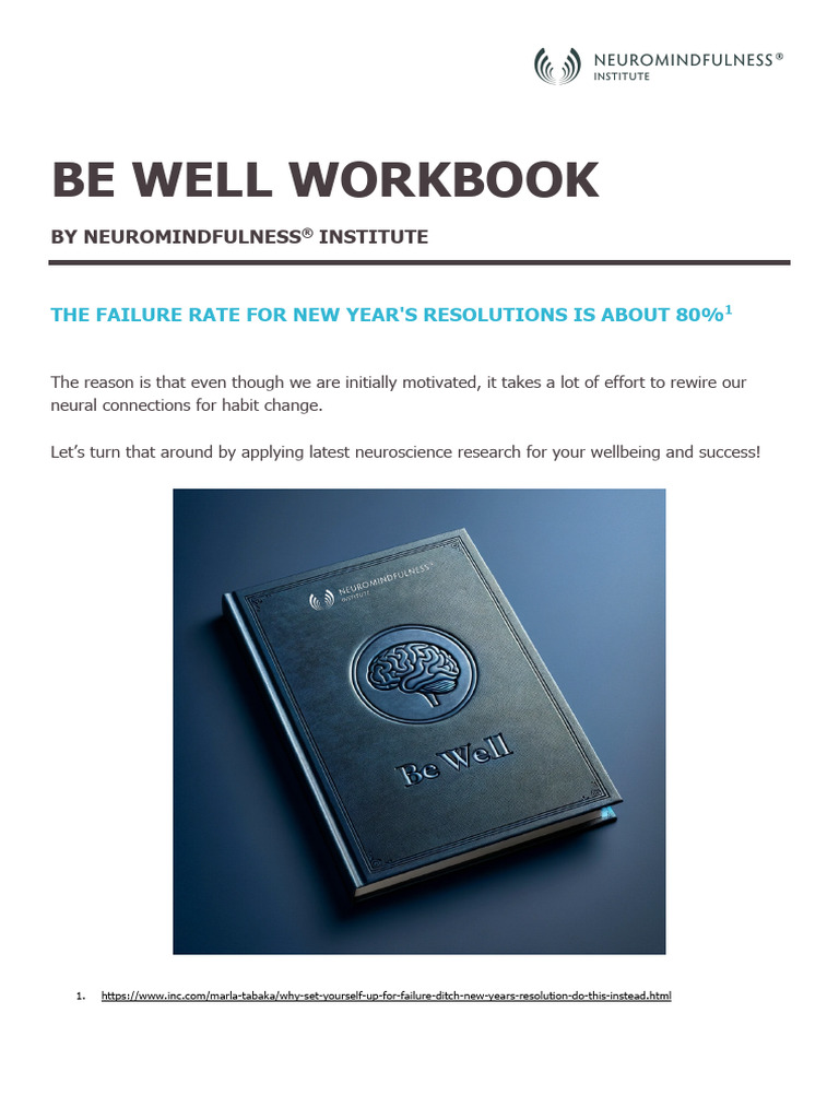 Be Well Workbook 2024 by NeuroMindfulness Institute | PDF | Habits ...
