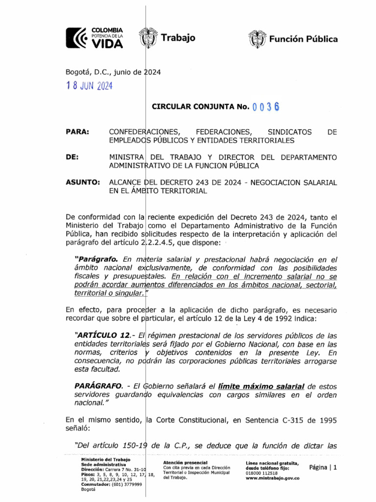 Circular No. 0036 | PDF