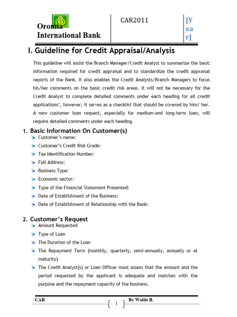 Guideline for Credit Analysis | PDF | Leverage (Finance) | Depreciation