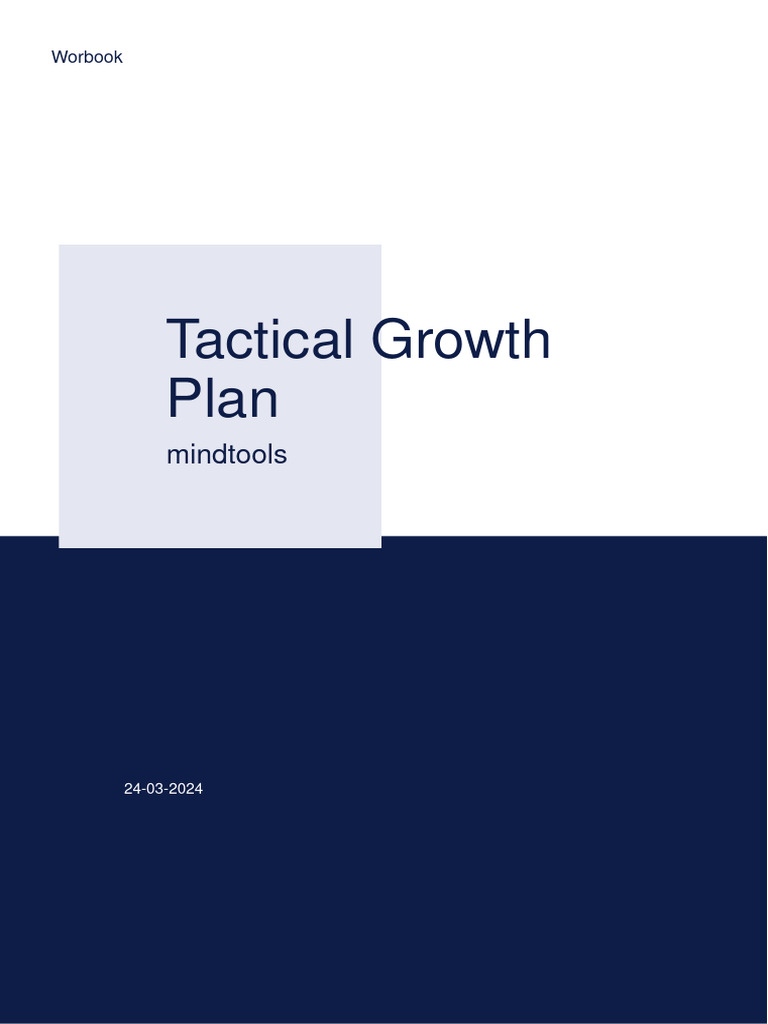 Tactical Growth | PDF | Blog | Marca