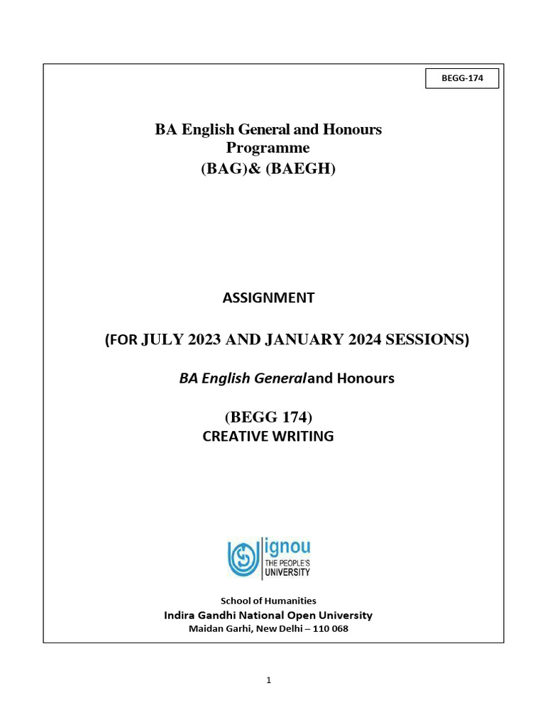 Creative Writing Assignment Guide | PDF | Human Communication