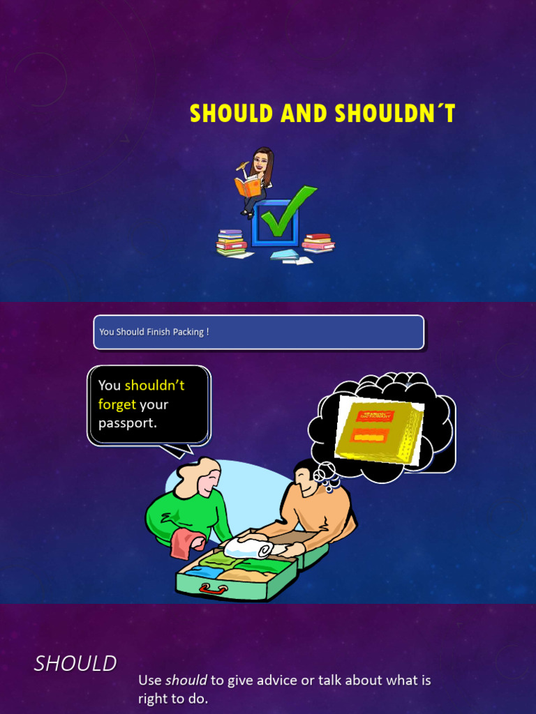 Should and Shouldnt | PDF | Language Arts & Discipline | Foreign ...