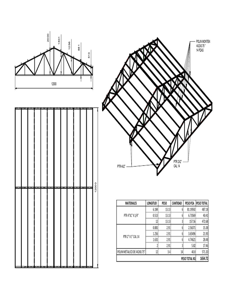 CABRILLAS TECHADO 2 AGUAS | PDF