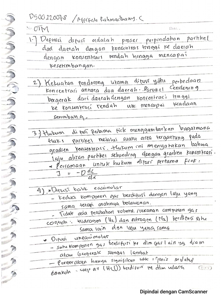 D500220078 - Affifah Rahmadhany C - Otm | PDF