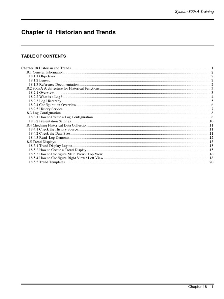 T314-18 Historian and Trends - RevC | PDF | Server (Computing) | Menu ...