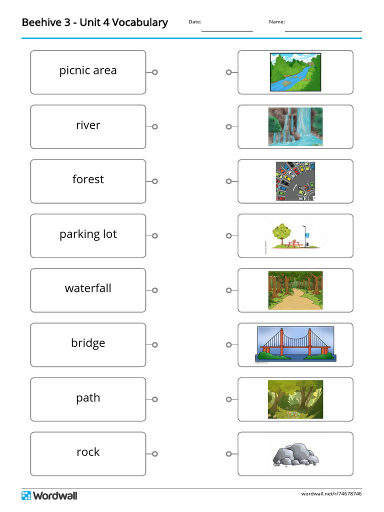 Beehive 3 Unit 4 Vocabulary Guide | PDF