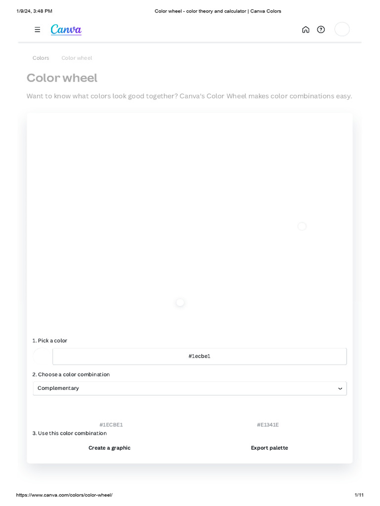 12 - Color Wheel - Color Theory and Calculator - Canva Colors ...