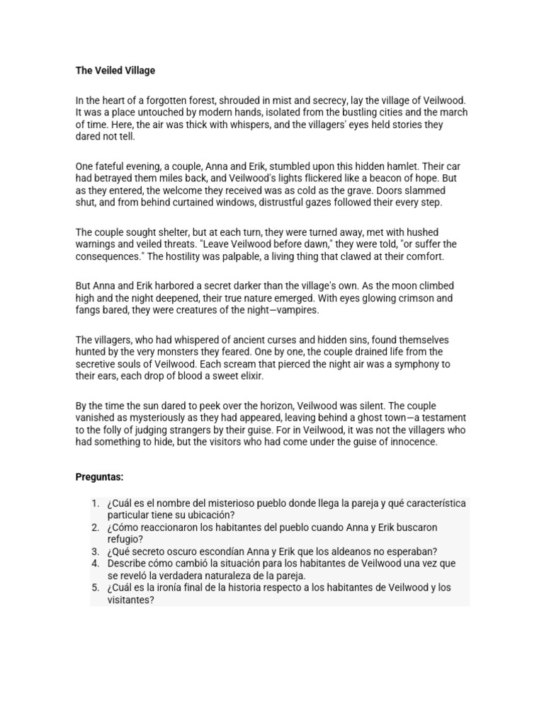 The Veiled Village | PDF