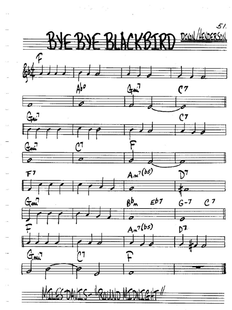 Bye-Bye Blackbird | PDF