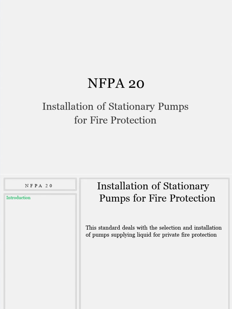 PDF Nfpa 20 | Download Free PDF | Pump | Engines