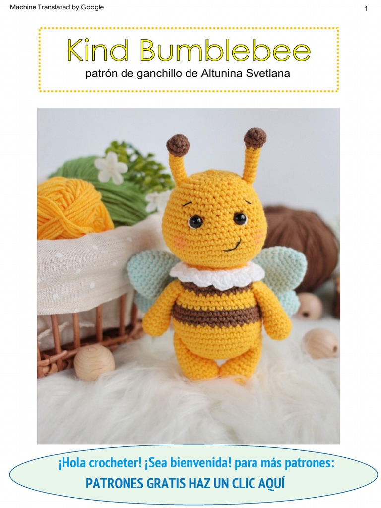 Abeja Amarilla | PDF | Tejer | Tejidos