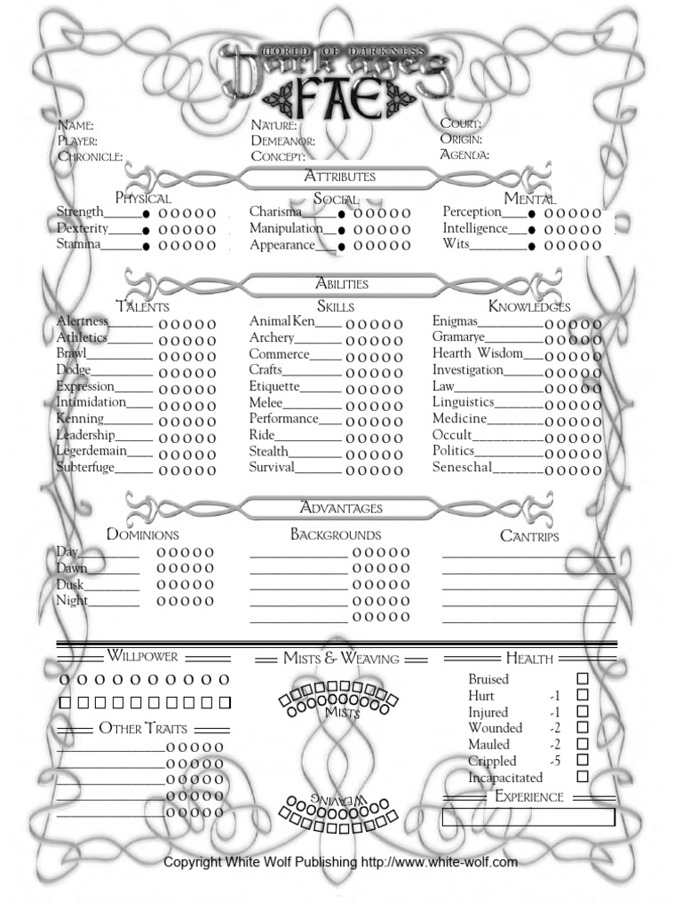 Dark Ages Fae Pdf Fairies