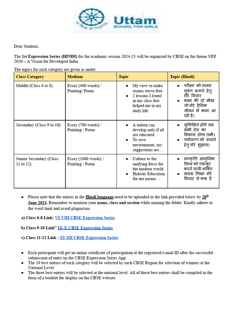Hindi Expressions 2024 | PDF
