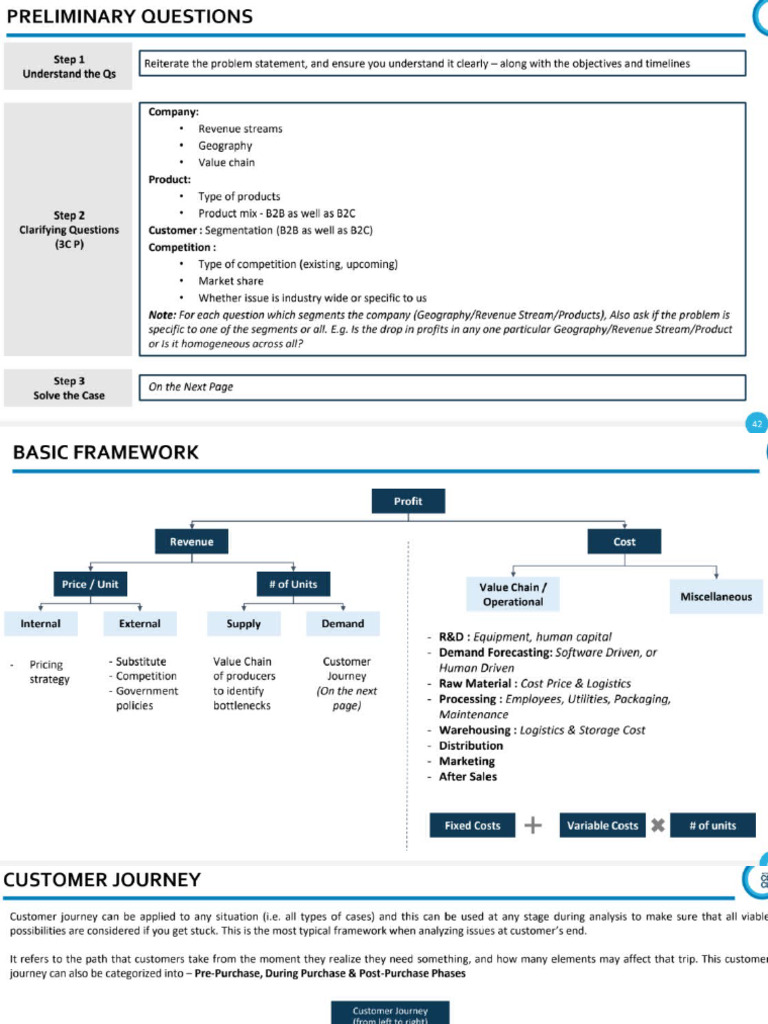 Consulting Cases Framework | PDF