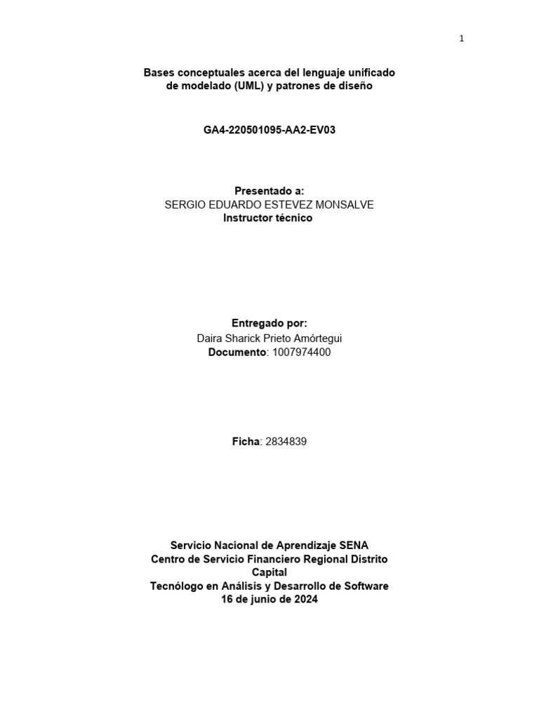 GA4-220501095-AA2-EV03 bases conceptuales acerca del lenguaje unificado ...