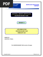 GRADE 12 SOURCE-BASED 2025 | PDF | Entrepreneurship | Psychology