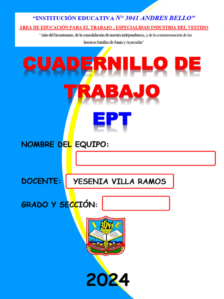 Cuadernillo de Trabajo Ept 2024 | PDF | Lluvia de ideas | Presupuesto