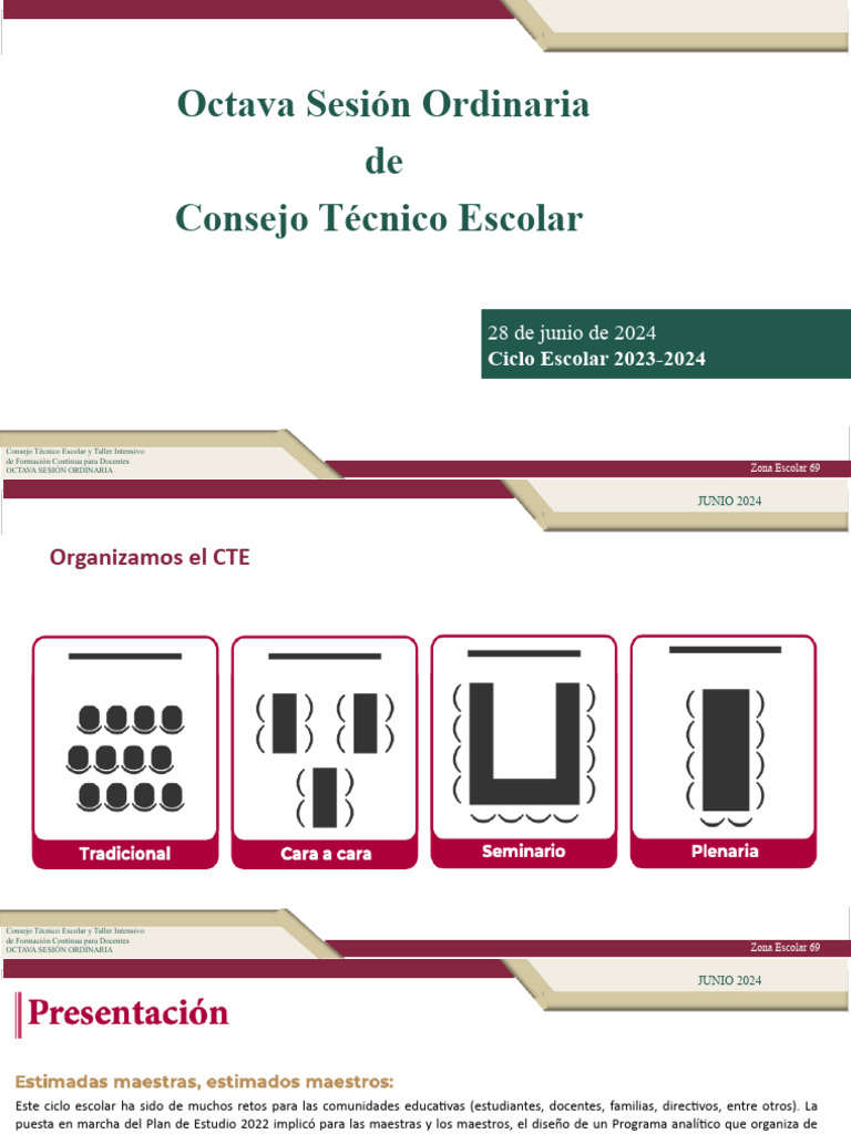 Point - 8va SesioÌ N CTE - Junio 2024 - AndreÌ S LoÌ Pez Palafox | PDF | Educación de la primera ...
