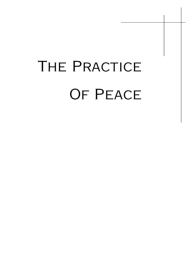 The Practice of Peace | PDF | Paradigm | Theory