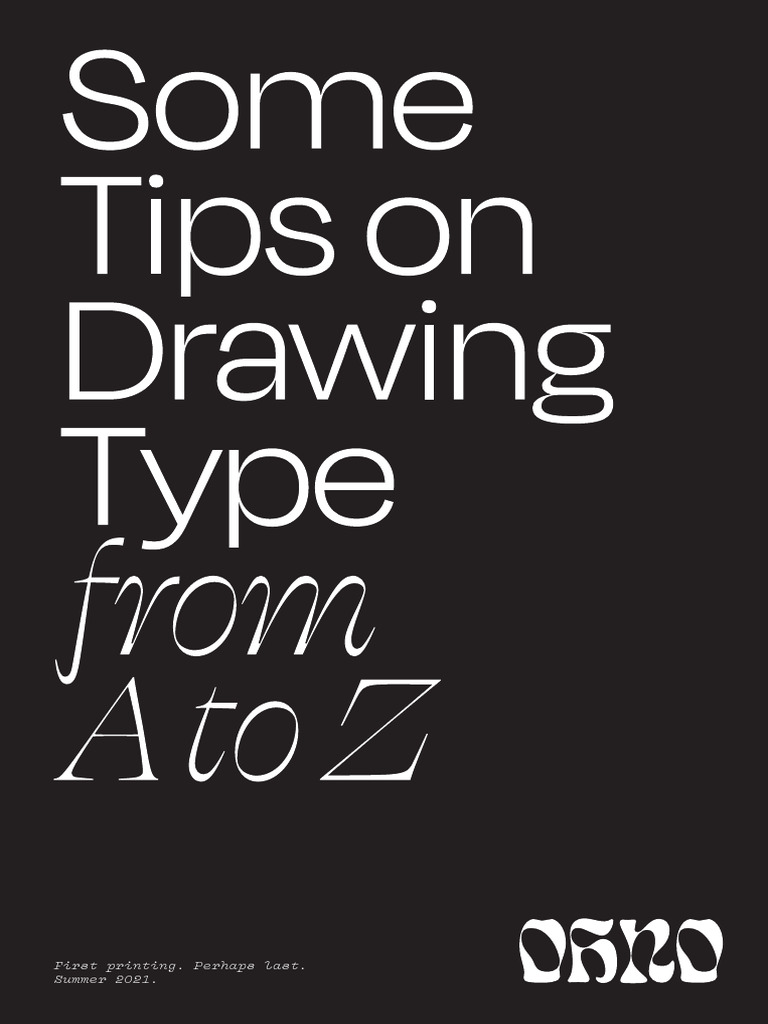 OHno Tips On Drawing Type | PDF | Serif | Typefaces