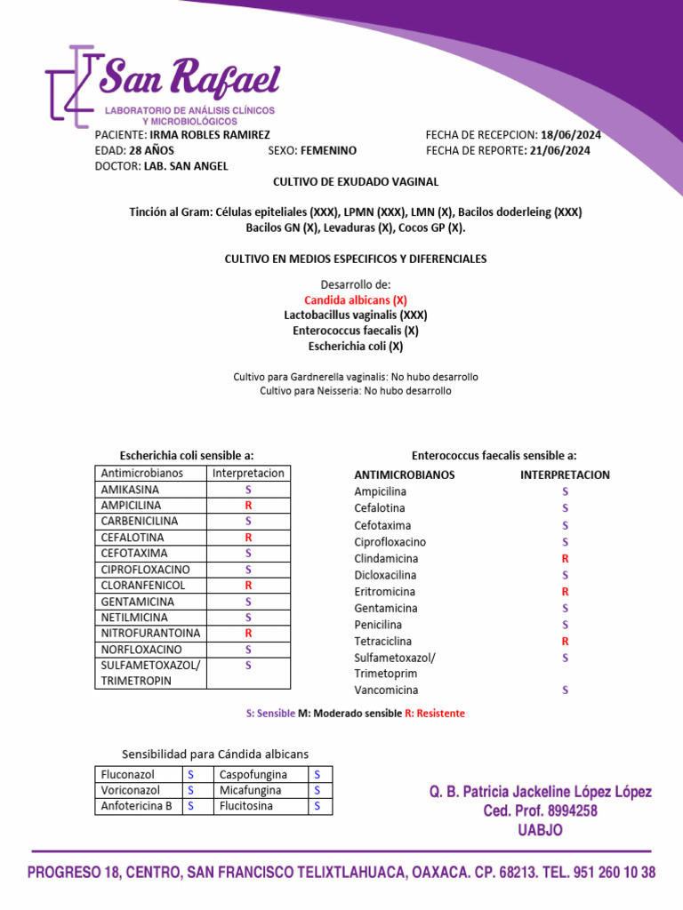 Dia 18 Irma Robles Ramirez Ex. | PDF | Drogas | Microbiología
