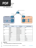 6.4.5_Packet_Tracer_-_Configure_Static_NAT | PDF | Ip Address | Communications Protocols
