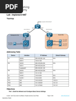 6.4.5_Packet_Tracer_-_Configure_Static_NAT | PDF | Ip Address | Communications Protocols