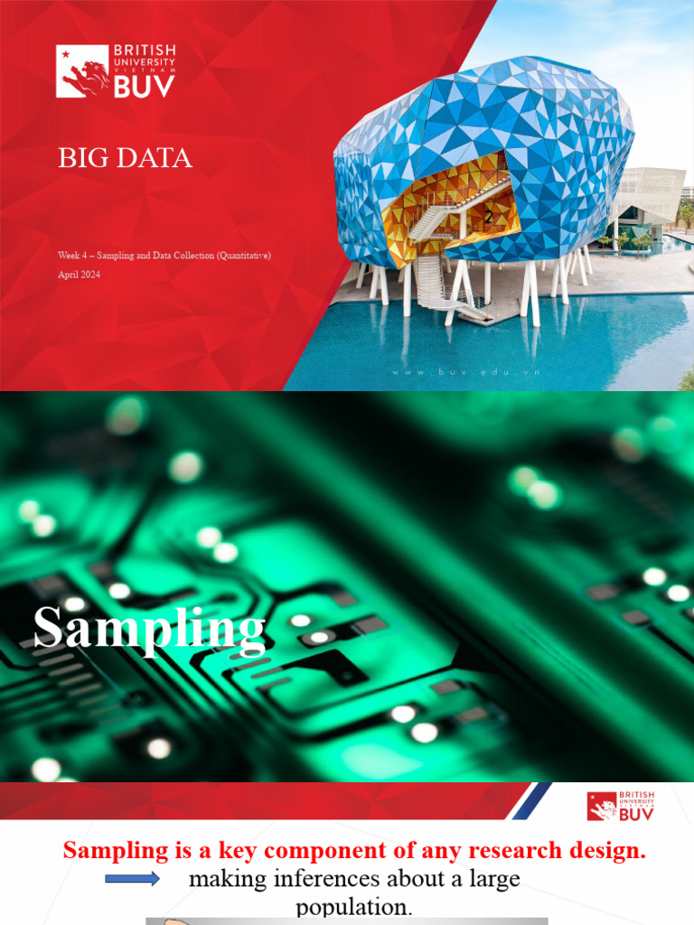 W4_Data collection_Sampling | PDF | Sampling (Statistics) | Survey Methodology