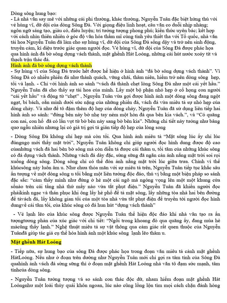 Dòng Sông Hung B o | PDF