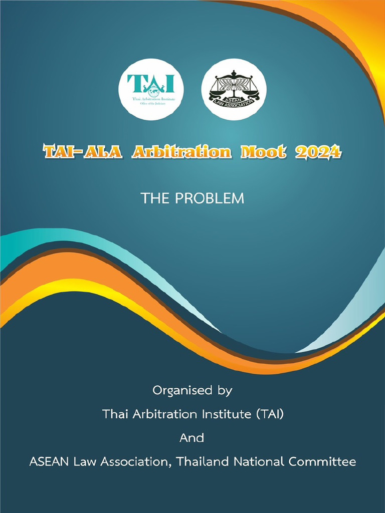 TAI-ALA Moot Problem 2024 (20 Jun 2024) | PDF | Arbitration | Lawsuit